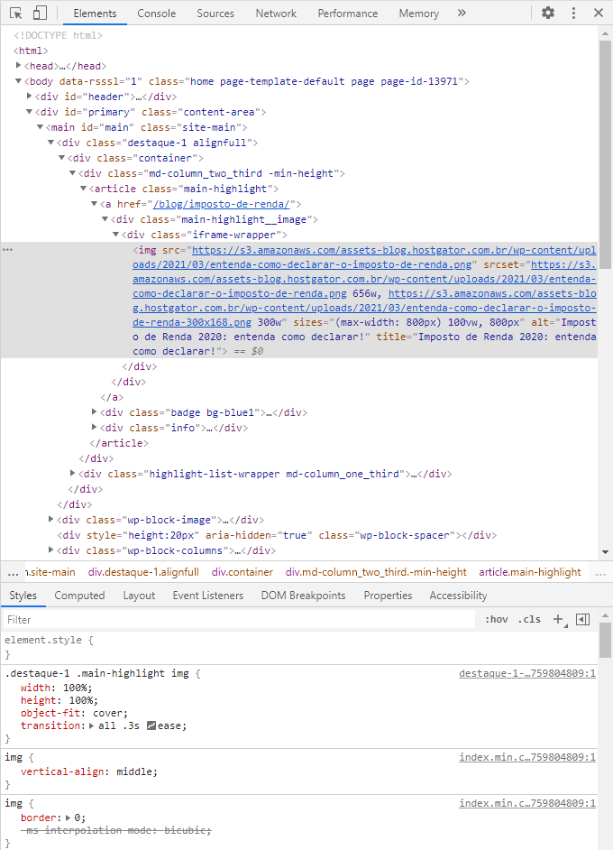 Inspecionar elemento: aprenda a utilizar a ferramenta